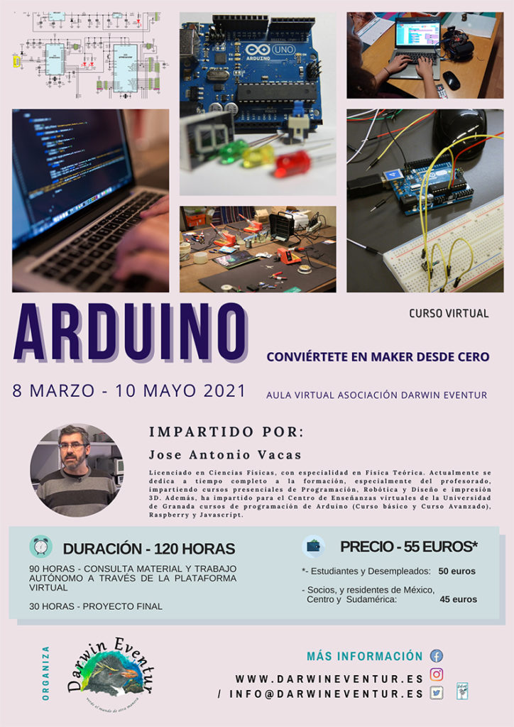 Arduino: conviértete en maker desde cero - Asociación Darwin Eventur